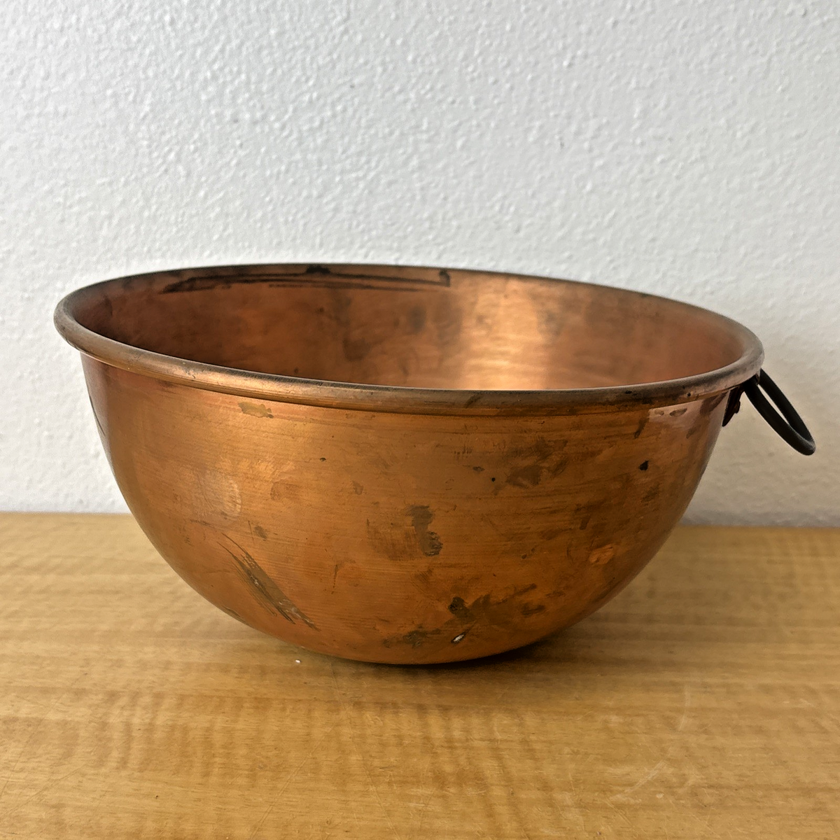 Copper 10" Mixing Bowl Round Base with Handle / Ring – Kitchens For Good