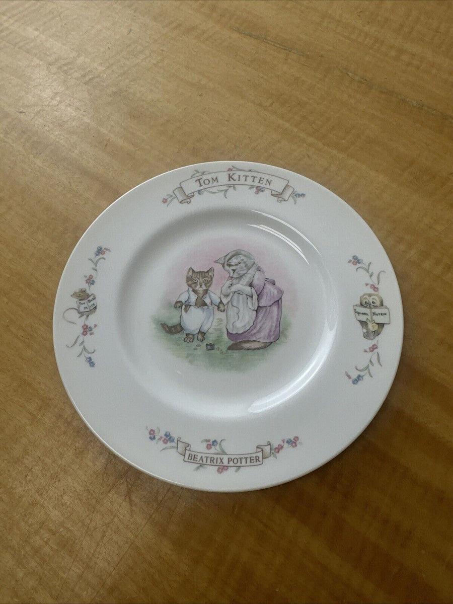 Vintage 1986s Beatrix Potter Tom Kitten Plate Beatrix Potter Gift Baby ...