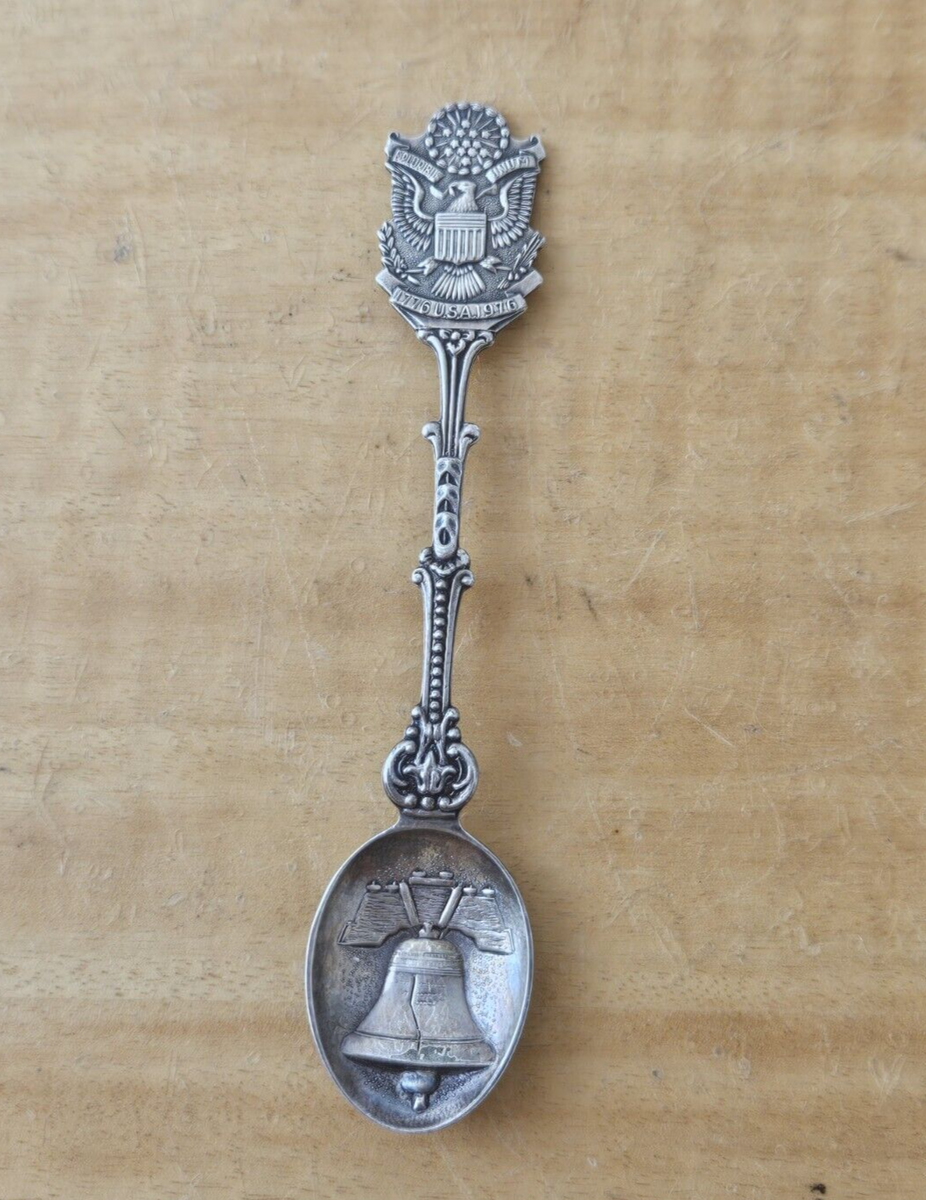 Liberty Bell Philadelphia Sterling Silver USA Bicentennial Spoon ...