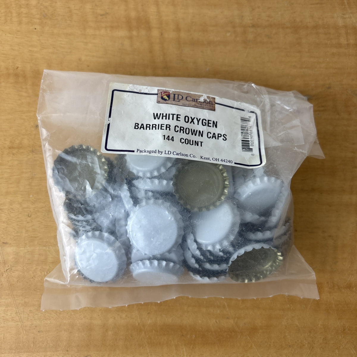 LD Carlson White Oxygen Barrier Crown Caps - Opened Bag, Around 80 Cap ...