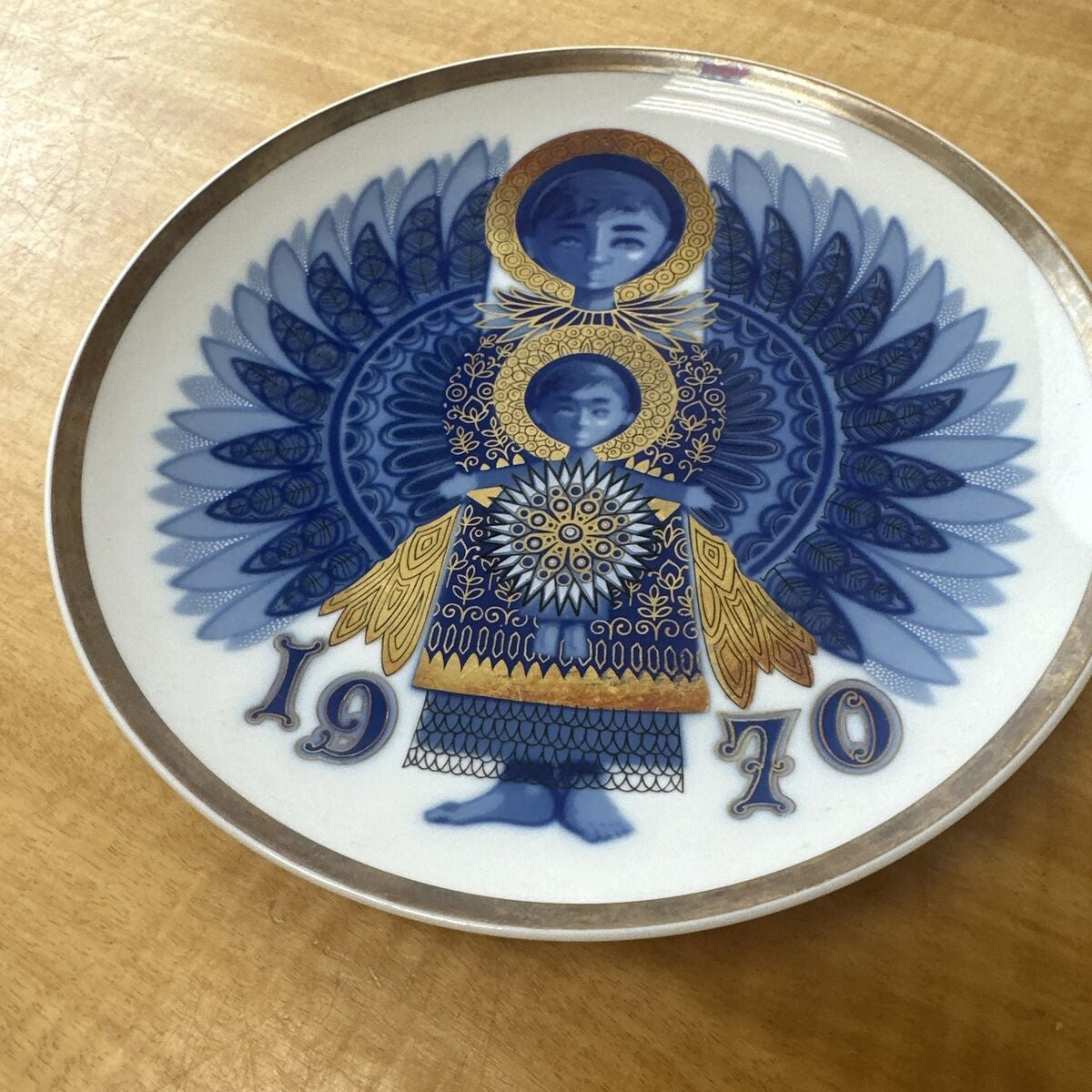 Santa Clara 1970 plate first edition to 10,000 pieces Blue And Gold 8 ...