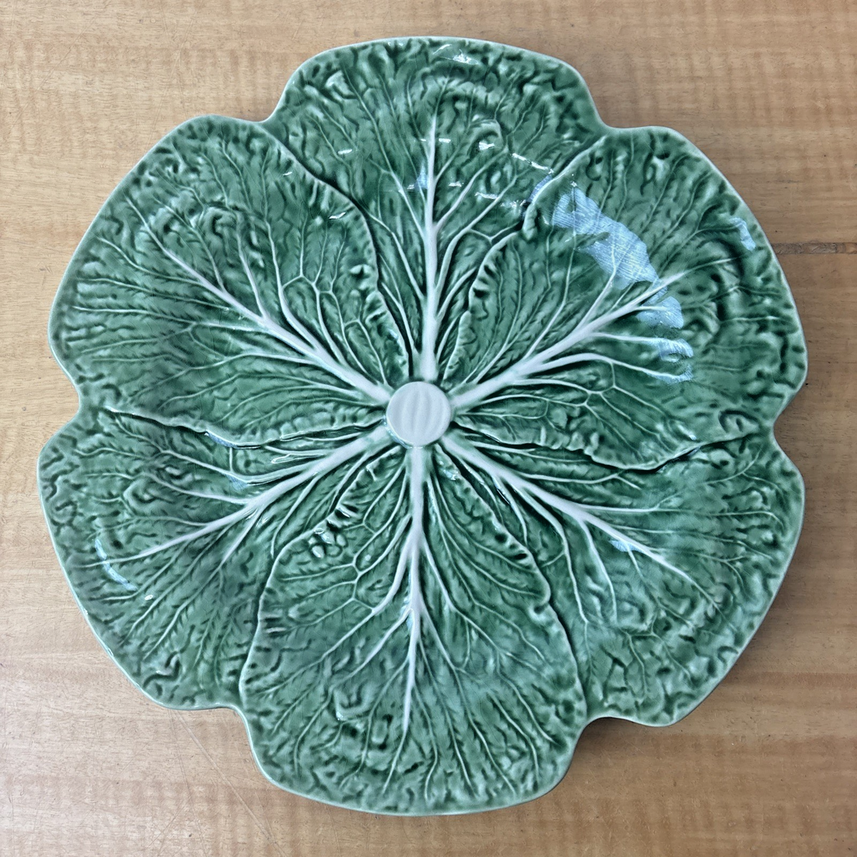 Bordallo Pinheiro Cabbage Green 12 Inch Charger Service Plate Made in ...