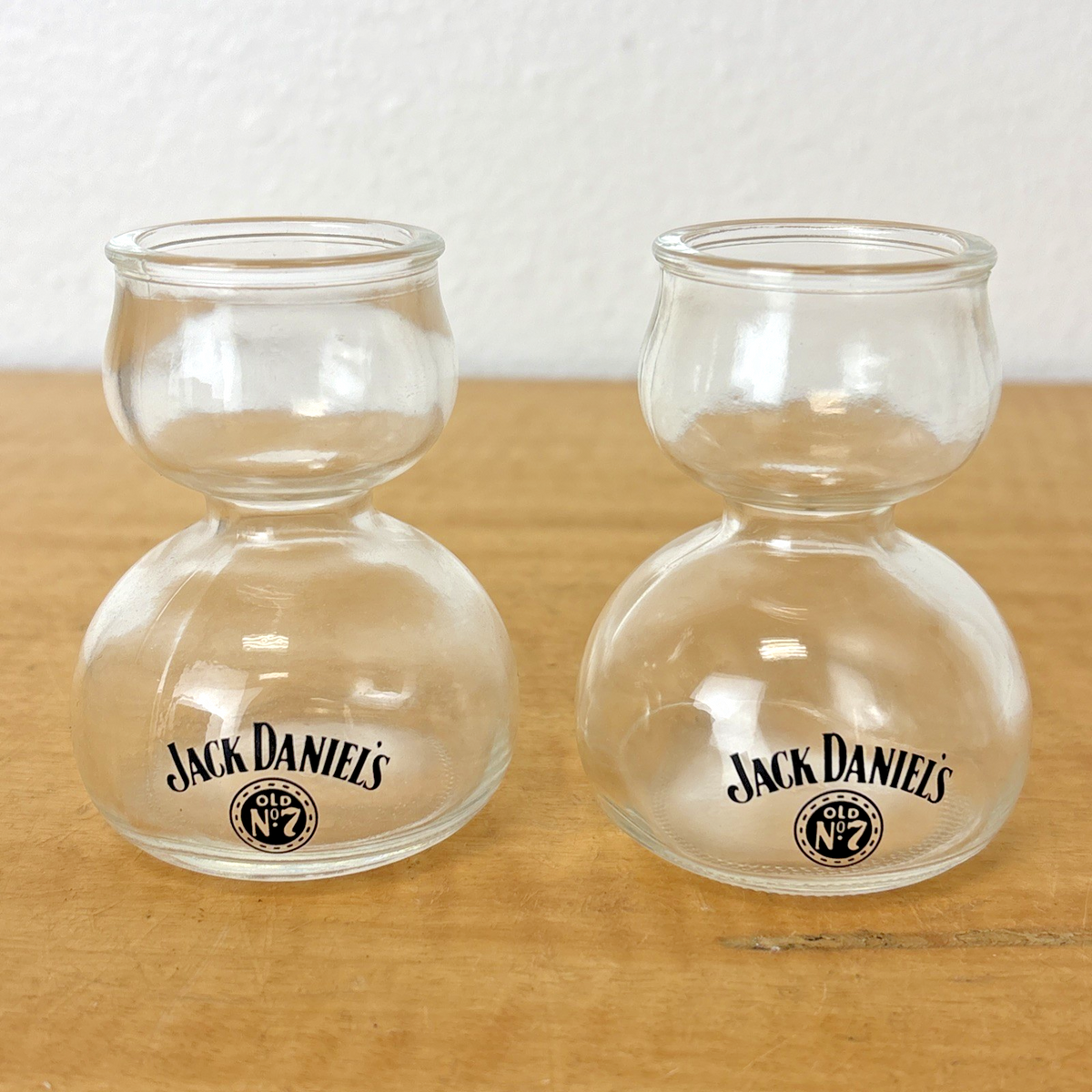 Jack Daniel's Whiskey Double Bubble Shot and Chaser Glass Set of 2 #9 ...