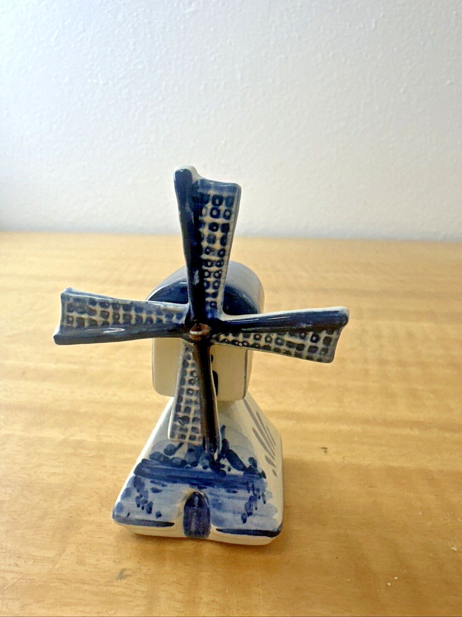 VINTAGE DELFT MINIATURE WINDMILL salt keeper – Kitchens For Good